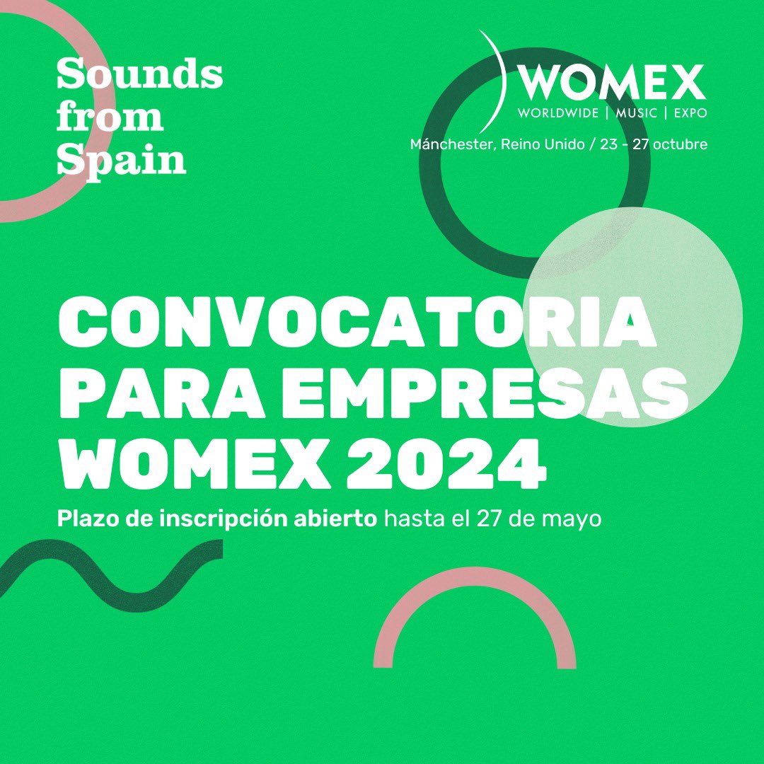 Convocatoria pabellón espana womex 2024 - Promusicae