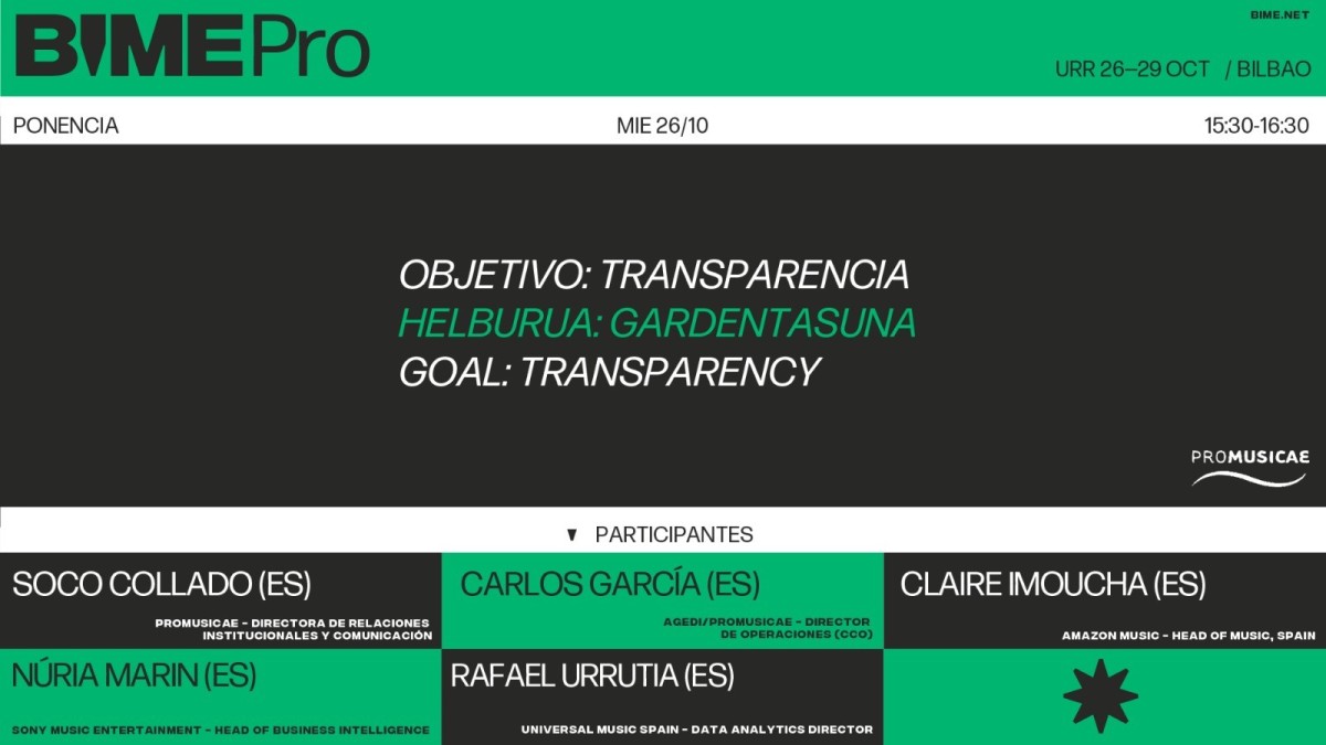 Promusicae participa en bime pro analizando la transparencia en la ...